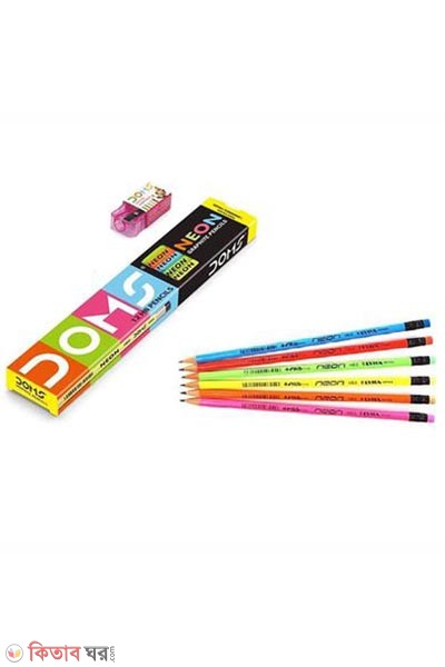 Domes Neon Rubber Tipped Graphite Pencils - Domes Neon Rubber Tipped ...
