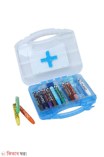 Oil Pastel Set in Plastic Carry Case (12 Assorted Shades x 4 Set) - Oil ...